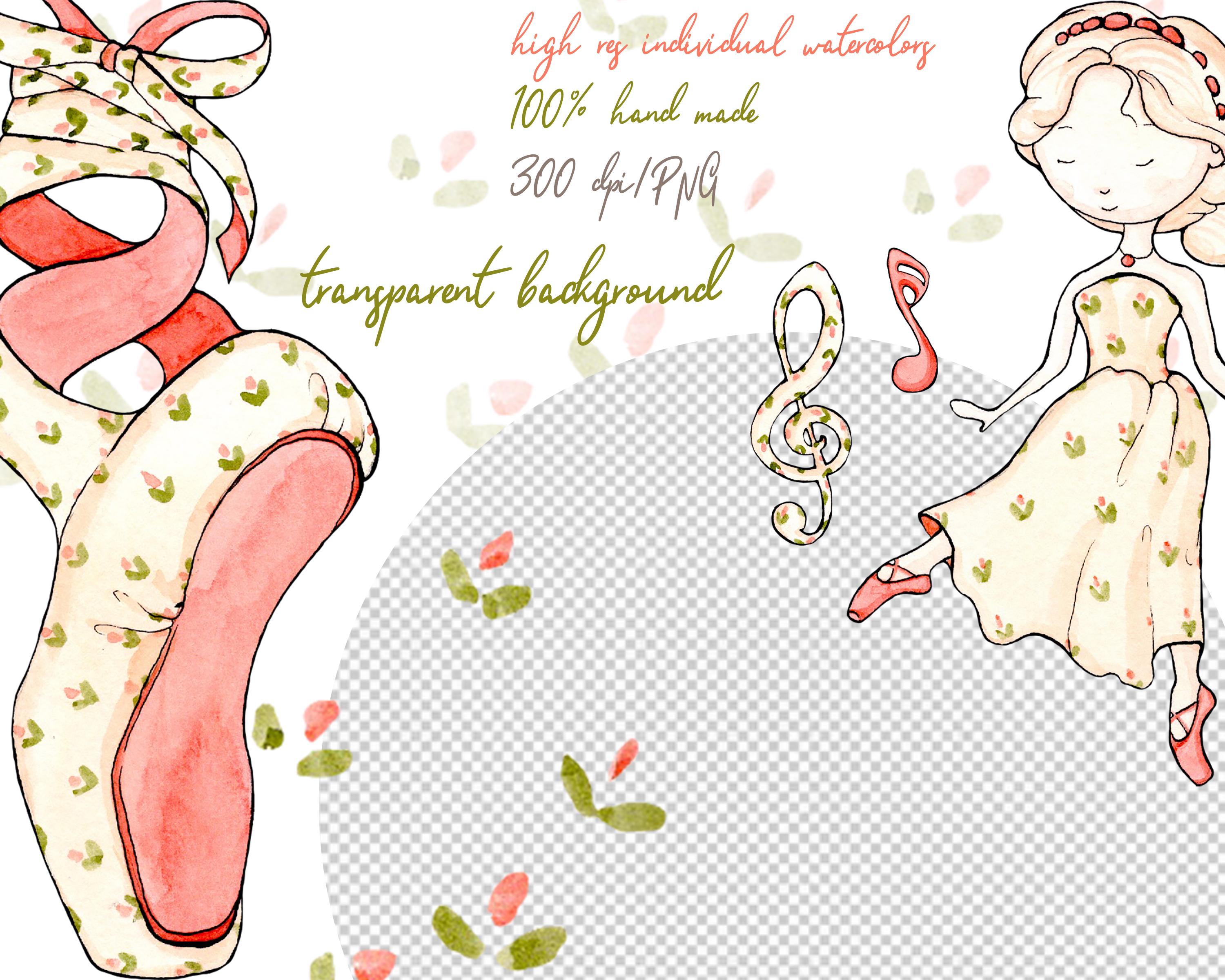 Digital Little Ballerina Watercolor Clipart, Transparent Png, Swan Lake ...