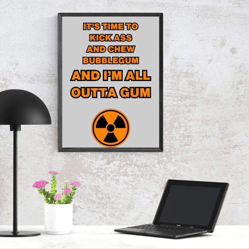 Duke Nukem Video Game Quote Poster | Digital Download | Wall Art Print ...