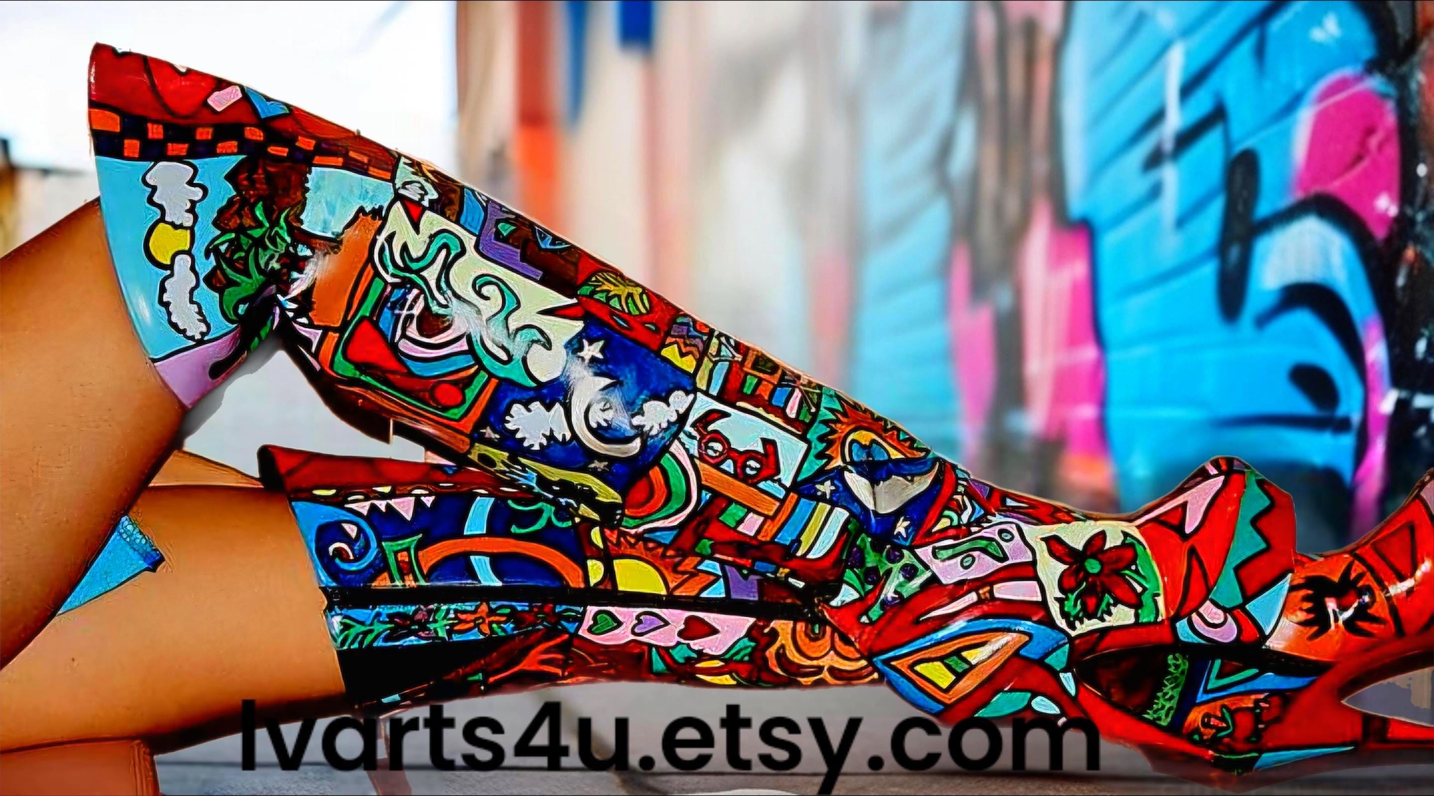 Custom Hand Painted Boots - Etsy
