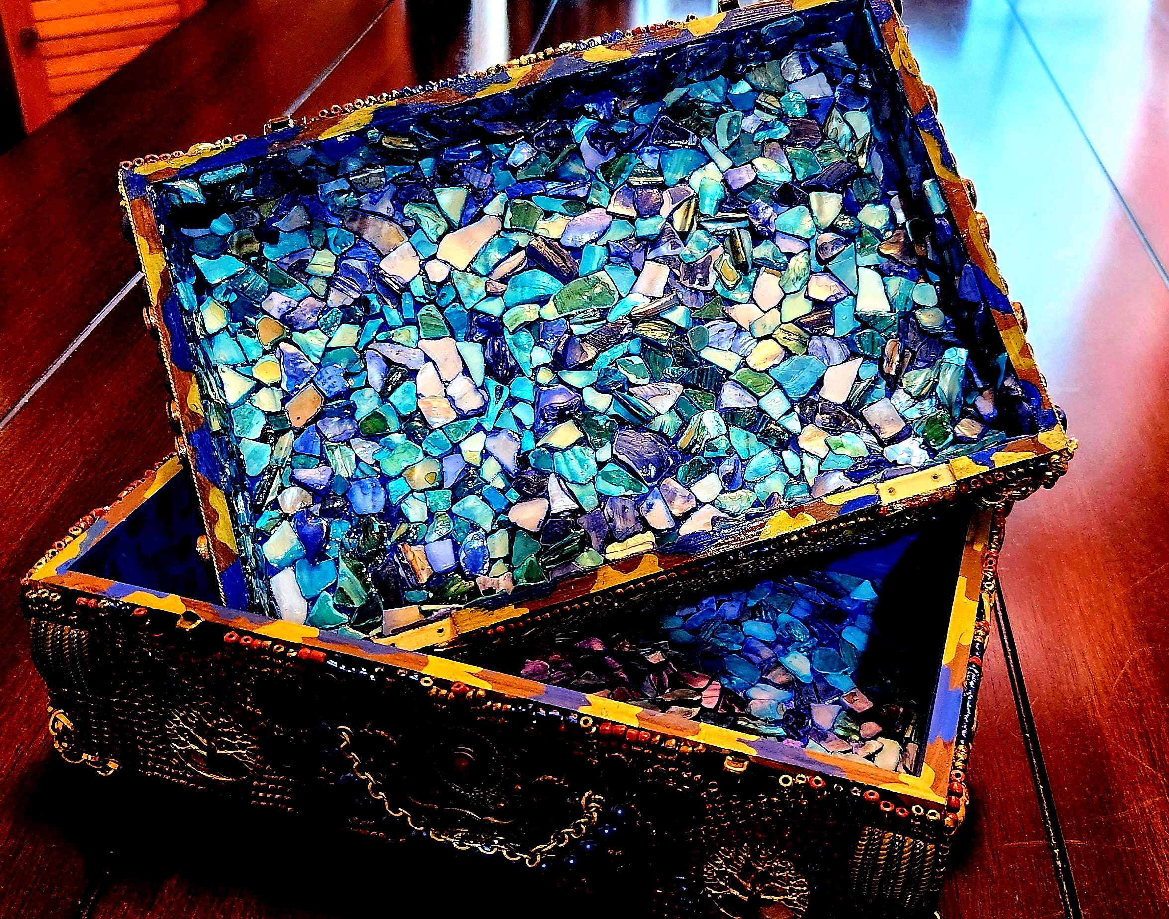 Hand Painted/beaded Memory Boxes - Etsy