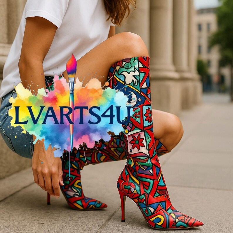 Custom Hand Painted Boots - Etsy