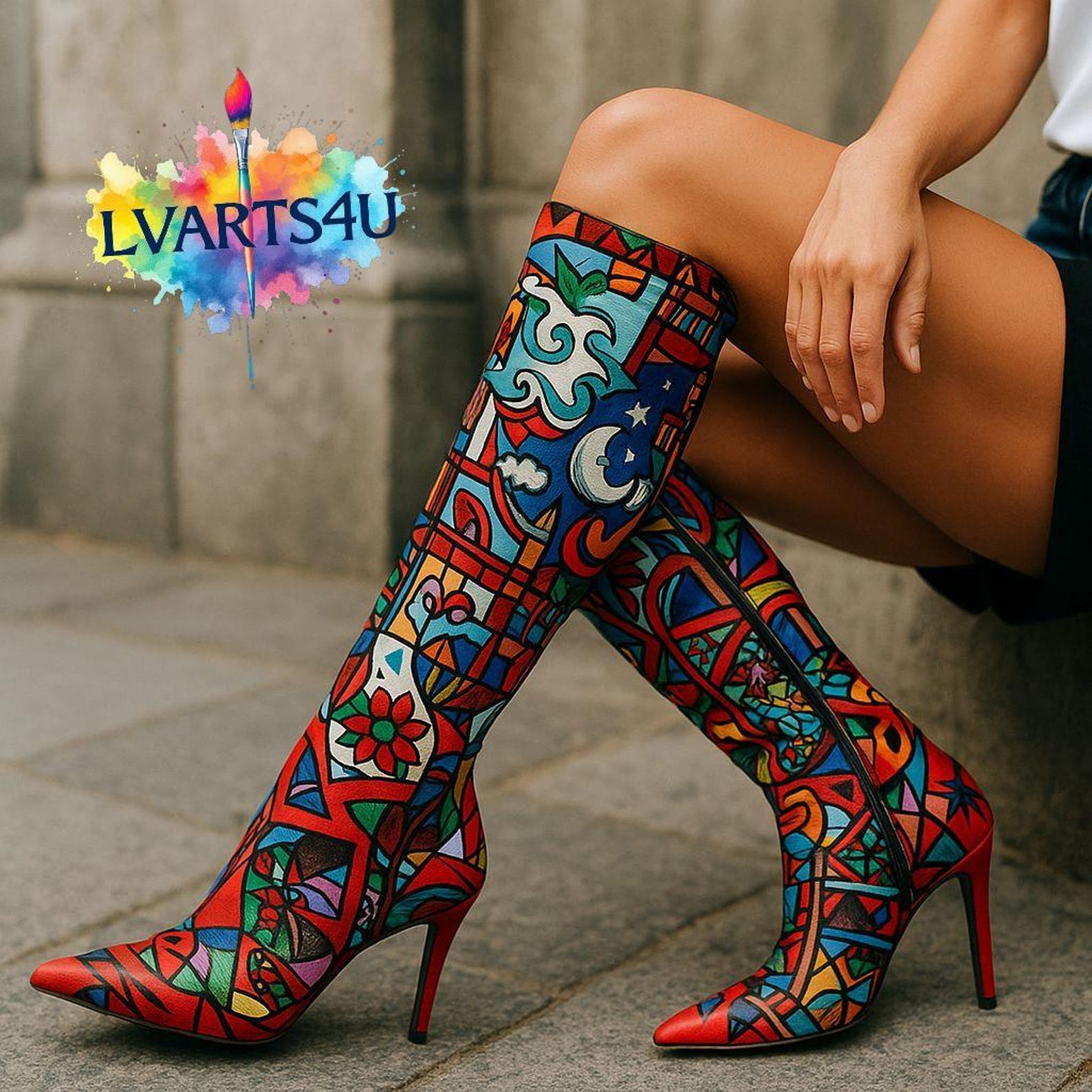 Custom Hand Painted Boots - Etsy