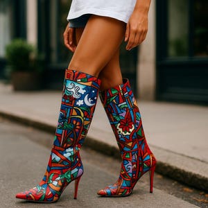 Custom Hand Painted Boots - Etsy