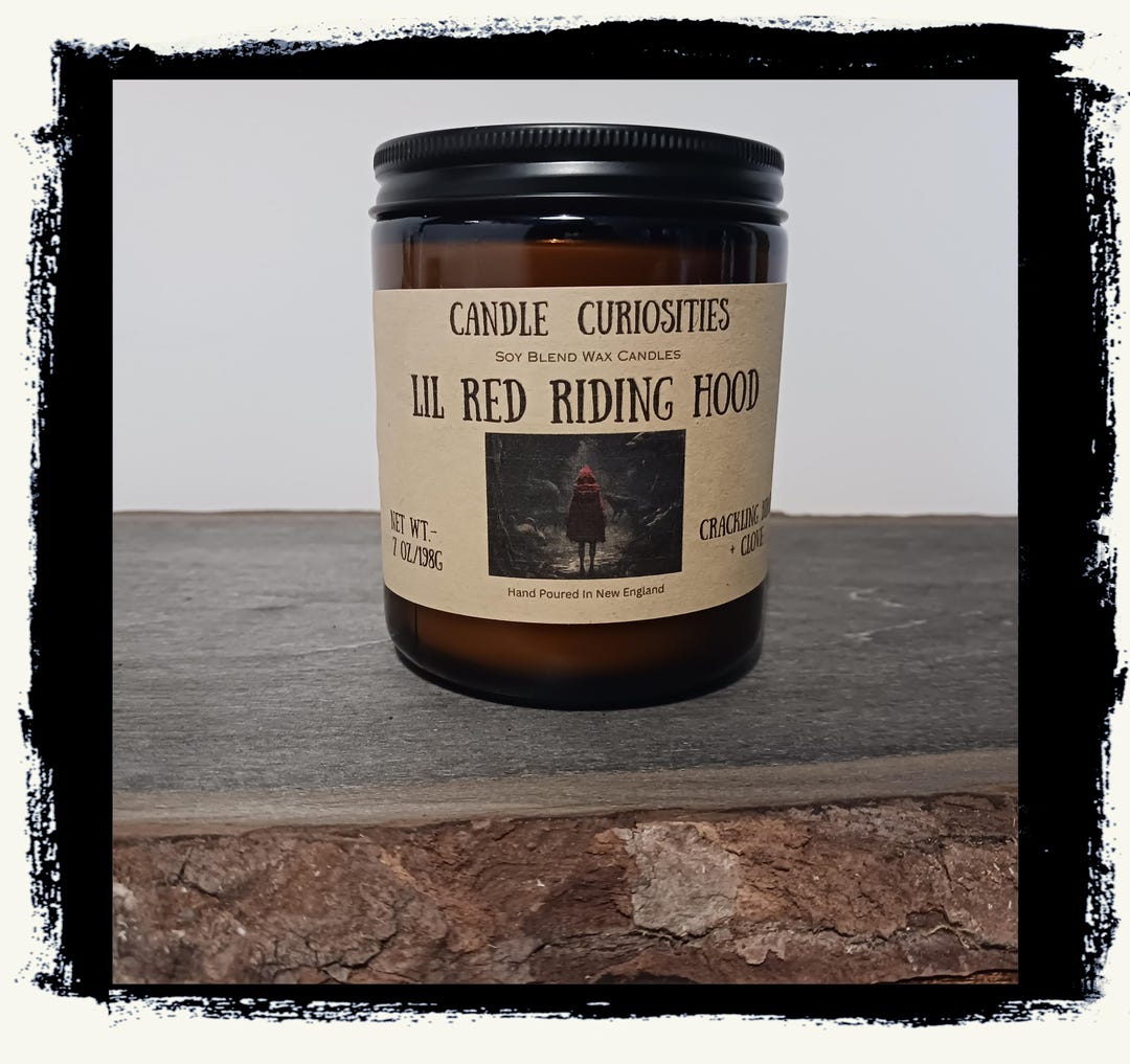 Gothic Lil Red Riding Hood Candle Cracklin Birch, Clove Scent Macabre ...