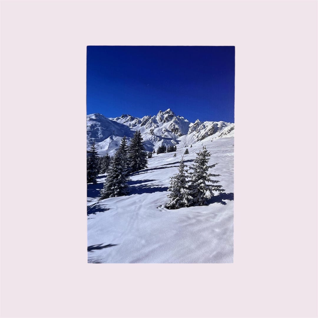 Snowy Mountains • French Alps • 4"x6" Photo Print • Aesthetic Wall Art ...