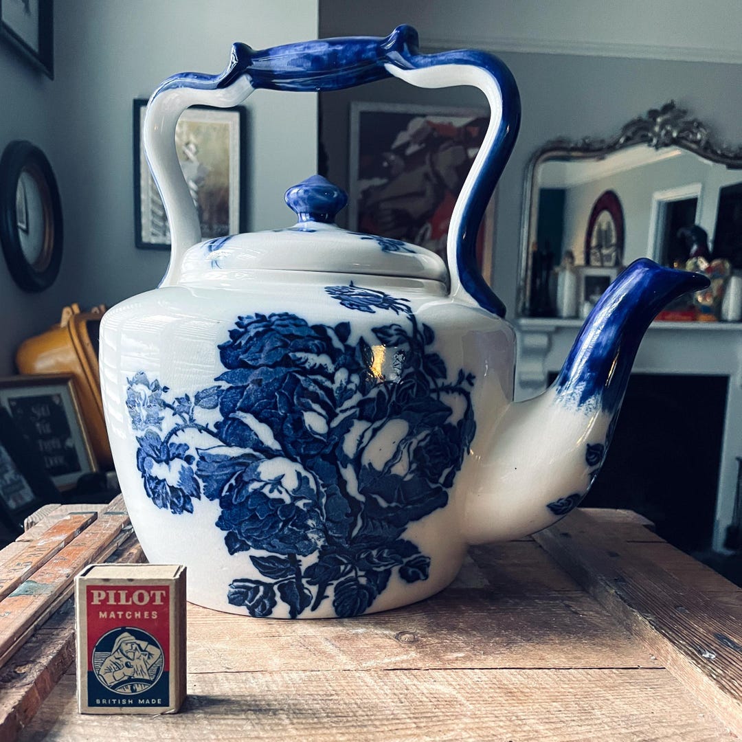 Antique Staffordshire Ironstone Blakeney Teapot- Very Large! - Etsy