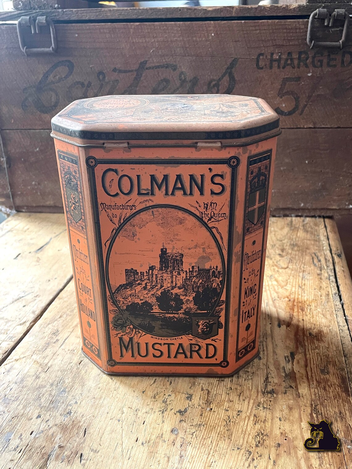 Beautiful Large Vintage Colman's Mustard Tin - Etsy