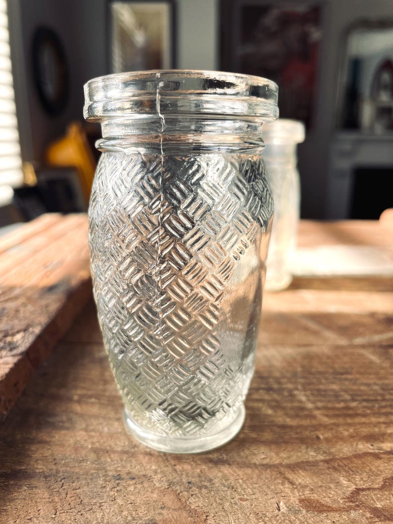 Set of Four Vintage Glass Barrel Jars - Etsy