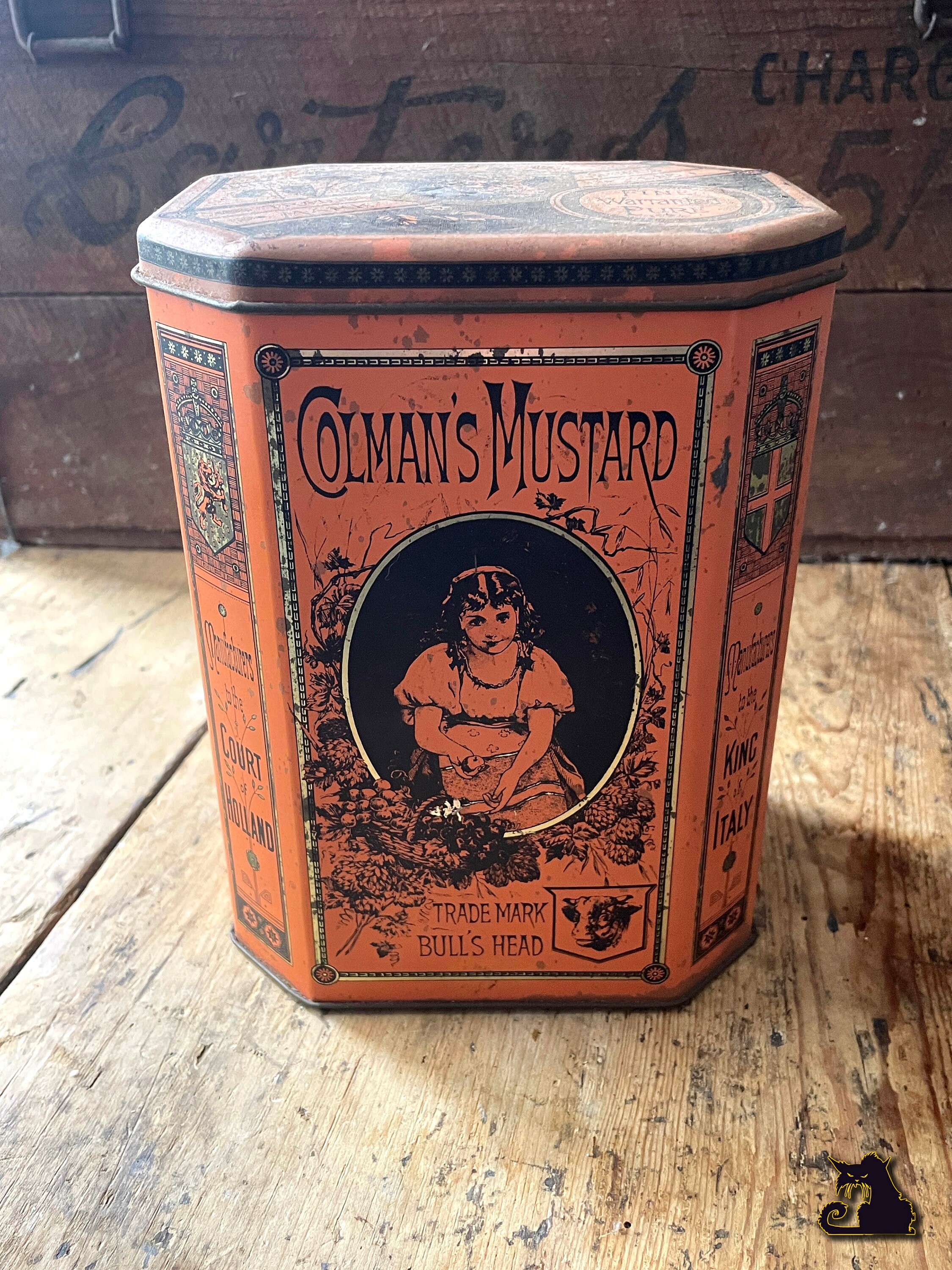 Beautiful Large Vintage Colman's Mustard Tin - Etsy