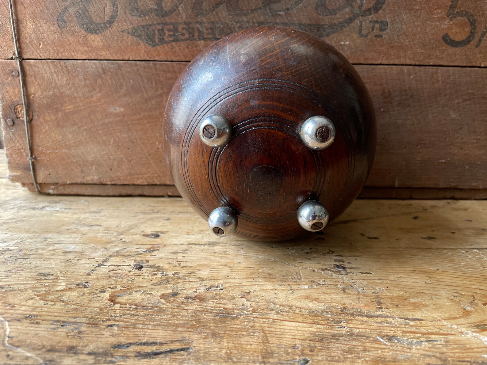 Oak Lawn Bowling Ball Caddy With Mother of Pearl, Circa 1930s - Etsy