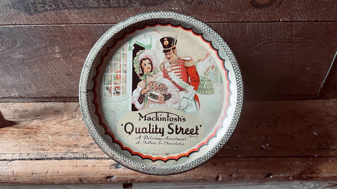 Vintage Quality Street Toffees & Chocolates Tin (1950s) Mackintosh's ...