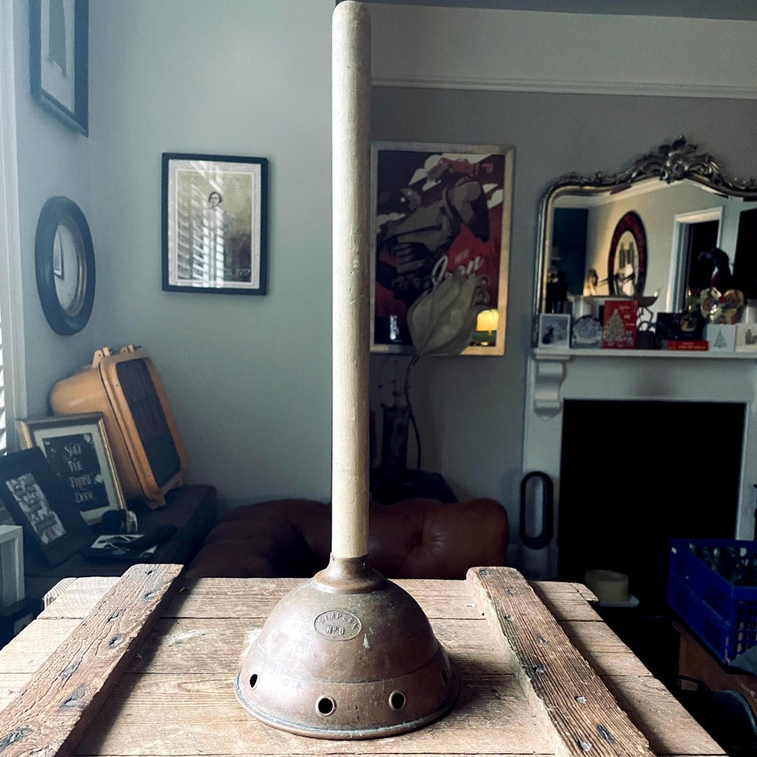 Vintage Simplex Copper Posser No 6 (for Sink or Tub Hand-washing the ...