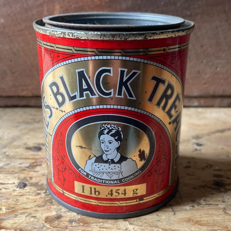 Lyle's Black Treacle Vintage Advertising Tin, 1950s - Etsy