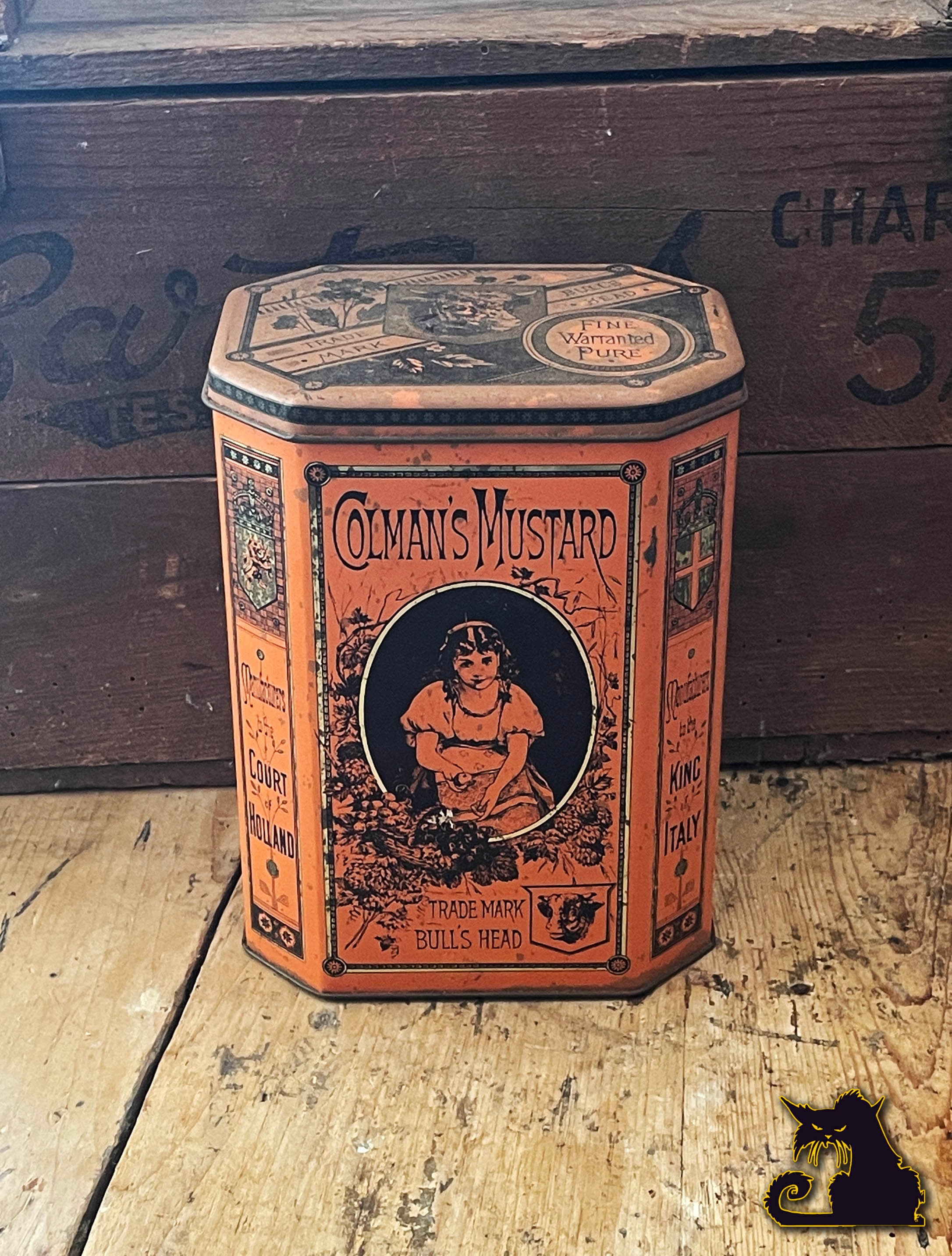 Beautiful Large Vintage Colman's Mustard Tin - Etsy
