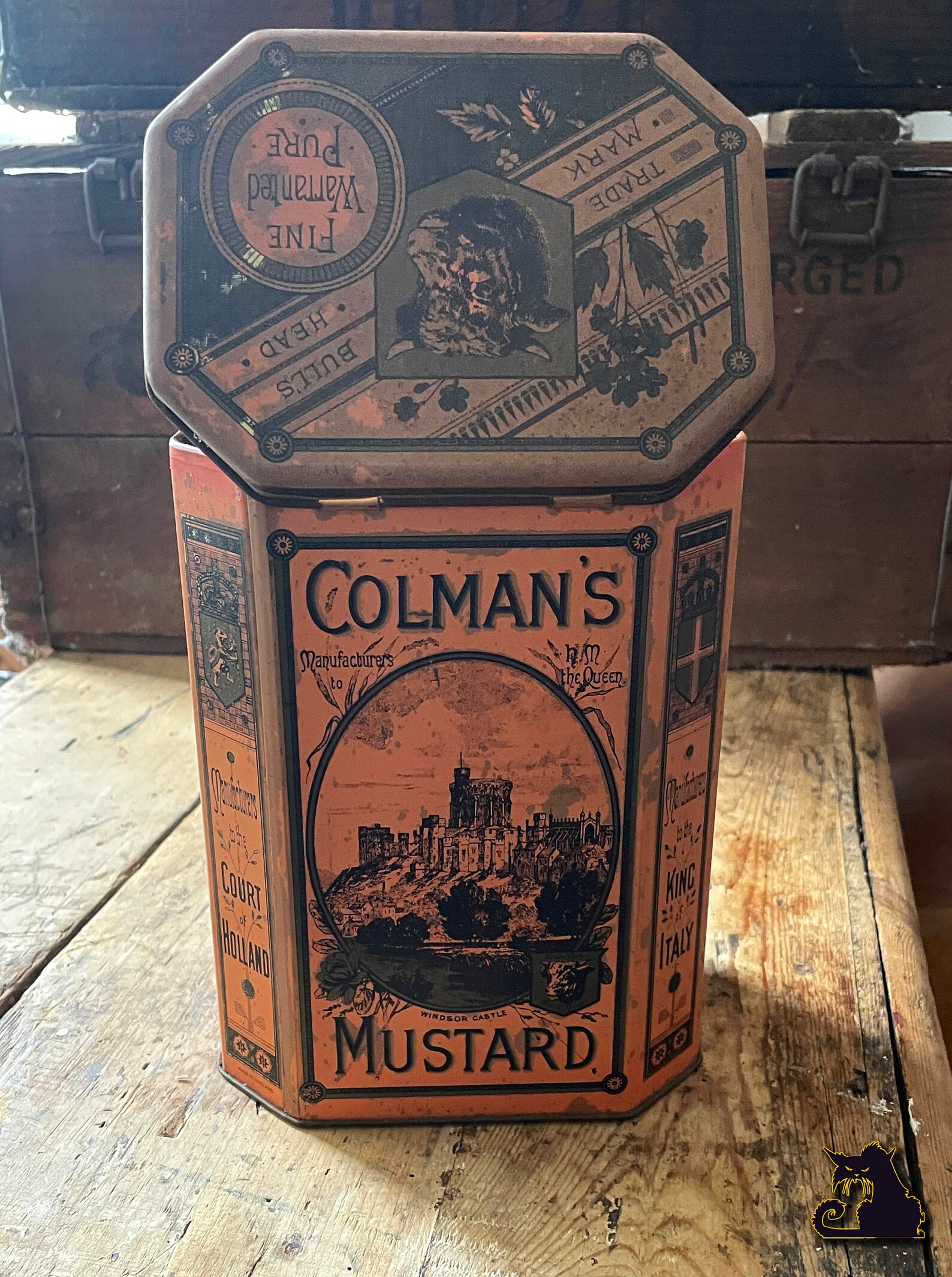Beautiful Large Vintage Colman's Mustard Tin - Etsy