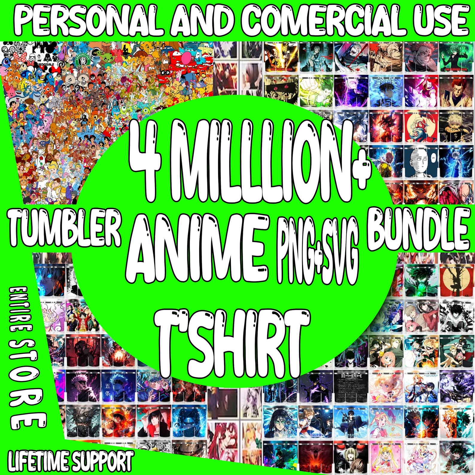 4 Millions Anime Wrap, Bundles Wrap, Anime Sublimation Wrap Designs ...