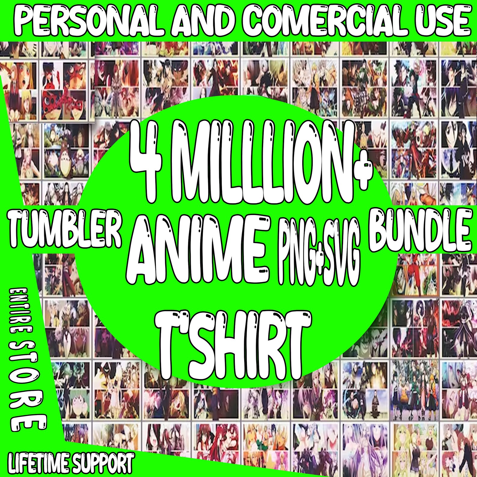 4 Millions Anime Wrap, Bundles Wrap, Anime Sublimation Wrap Designs ...