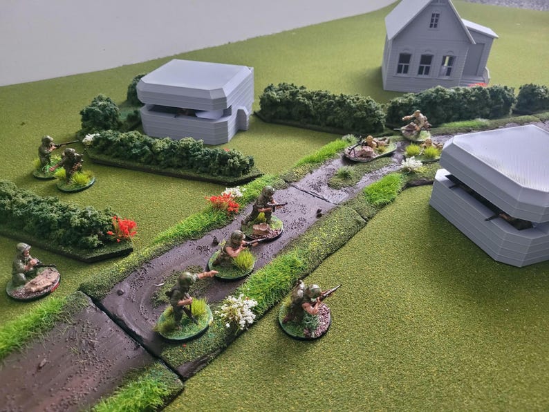 28mm Bunker (set of 3) | Wargaming | Tabletop | Diorama | Bolt Action ...