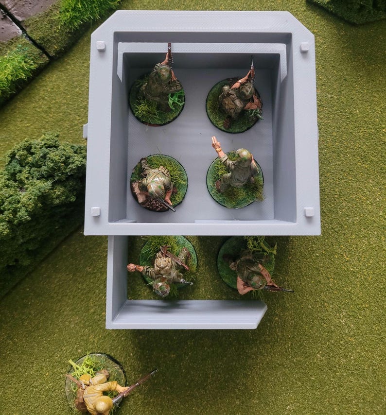 28mm Bunker (set of 3) | Wargaming | Tabletop | Diorama | Bolt Action ...