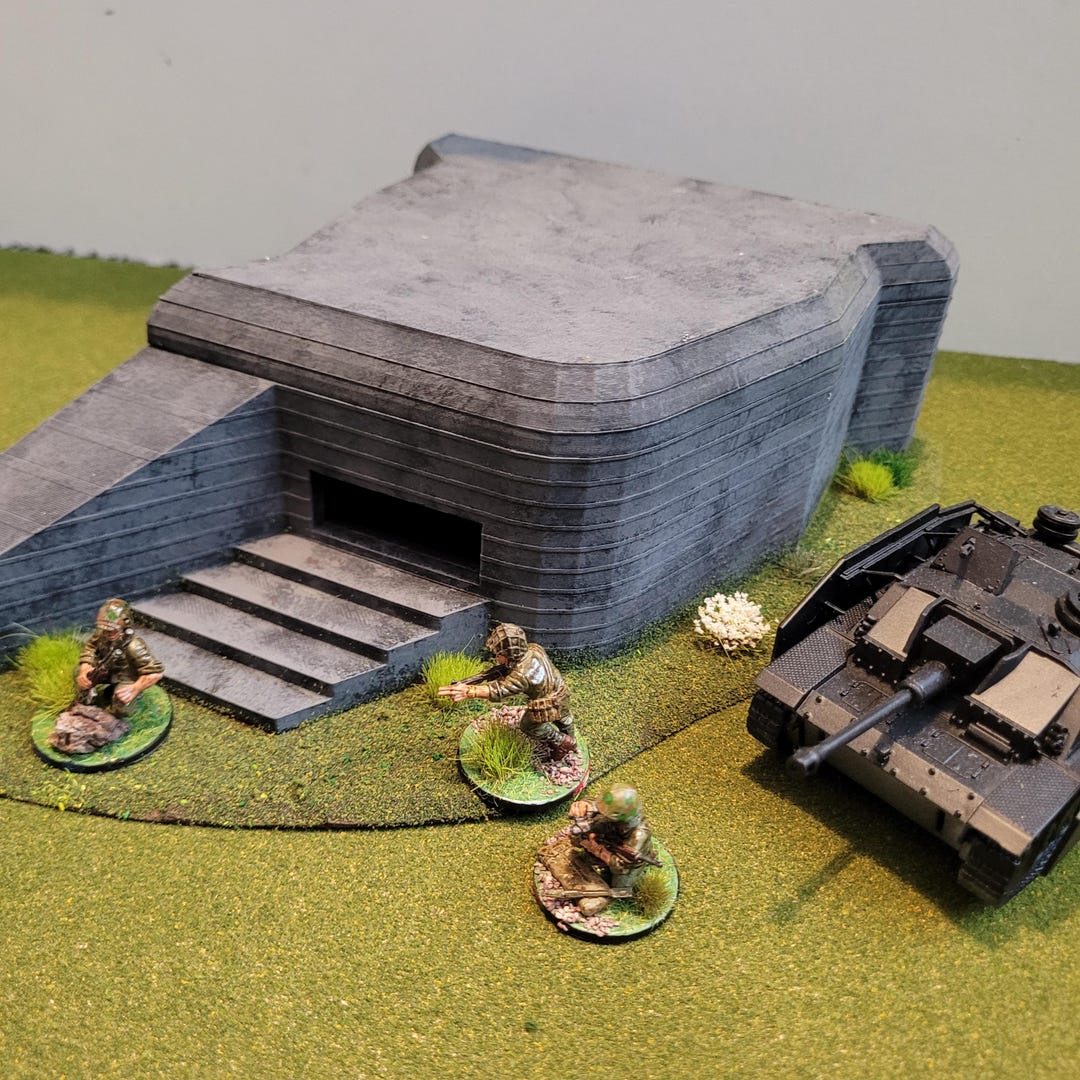 Coastal Defence Bunker | Anti-tank Gun | 28mm | Bolt Action | Krieg - Etsy