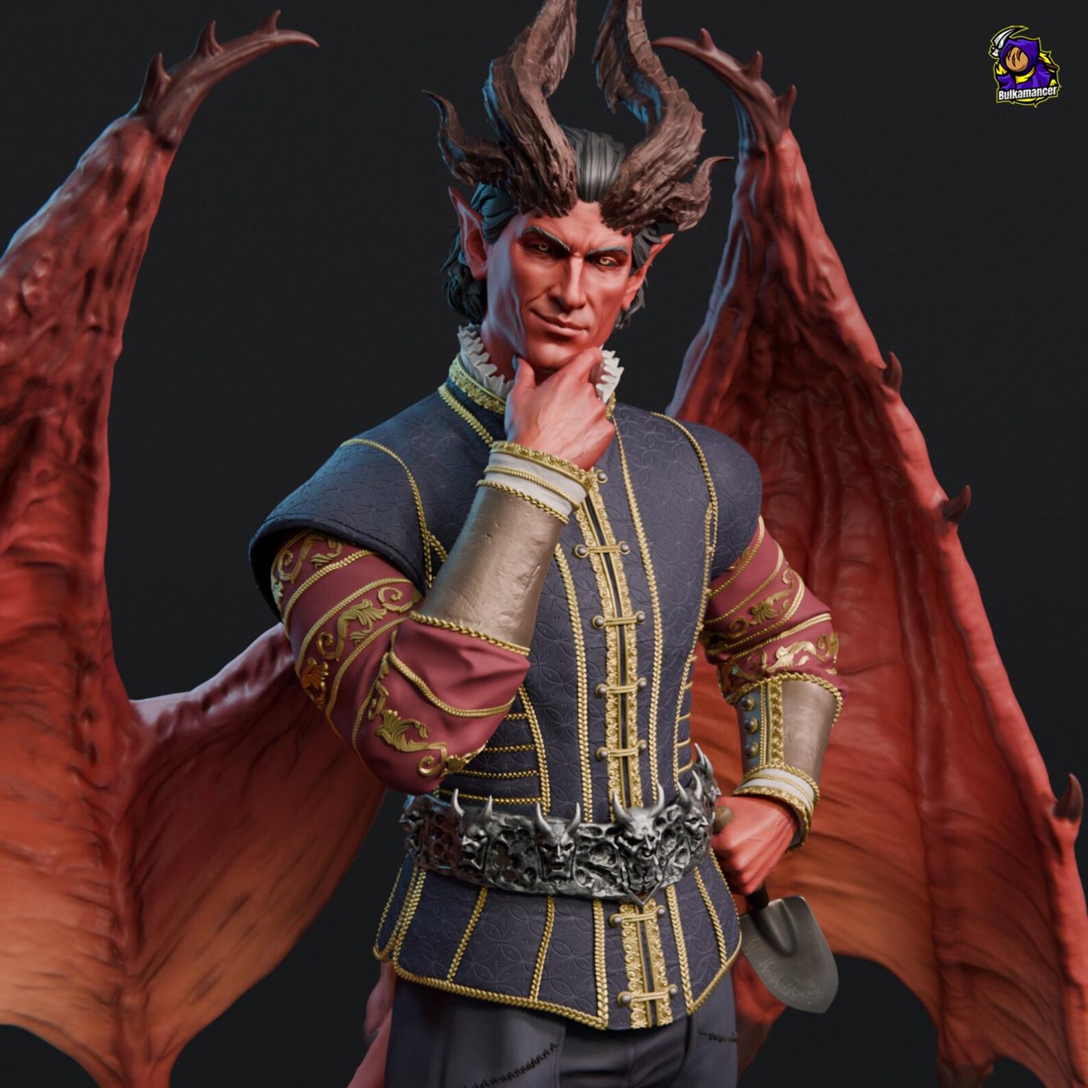 Raphael 3D Figure, Cambion Devil BG3 Statue, Resin Archdevil of Cania ...