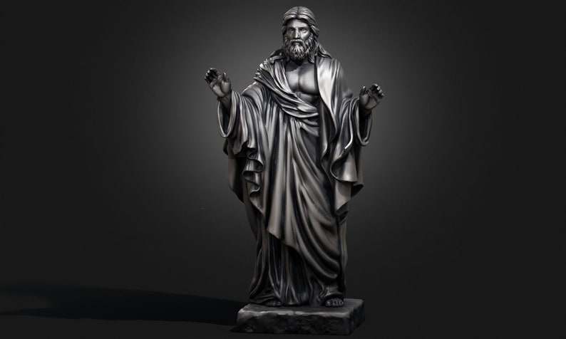 Jesus Christ 3D Figure Holy Father God Statuette Jesus Sculpture ...