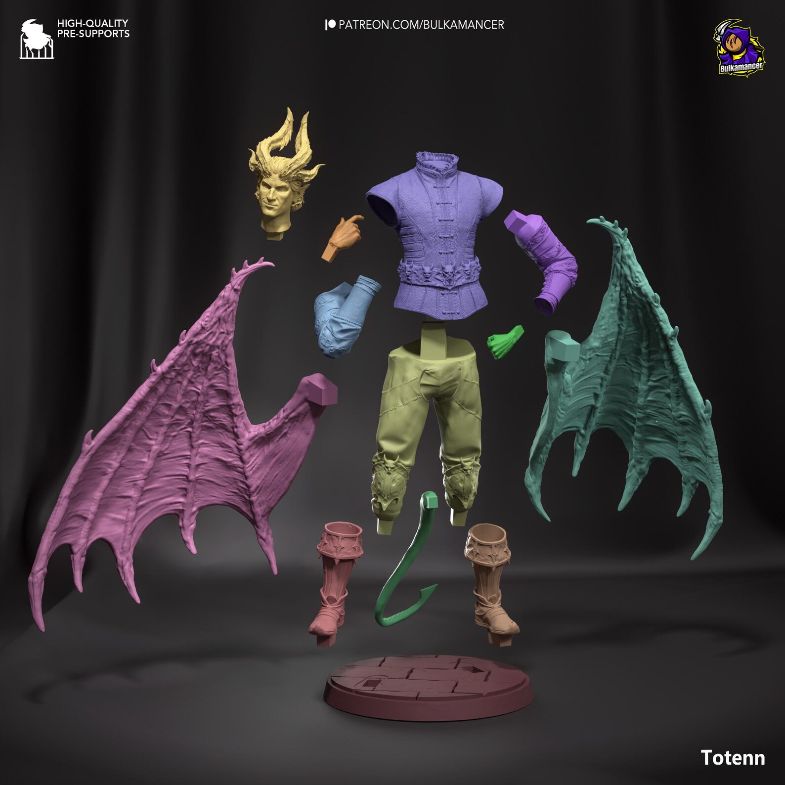 Raphael 3D Figure, Cambion Devil BG3 Statue, Resin Archdevil of Cania Figurine, Gamer Gift Ideas ...