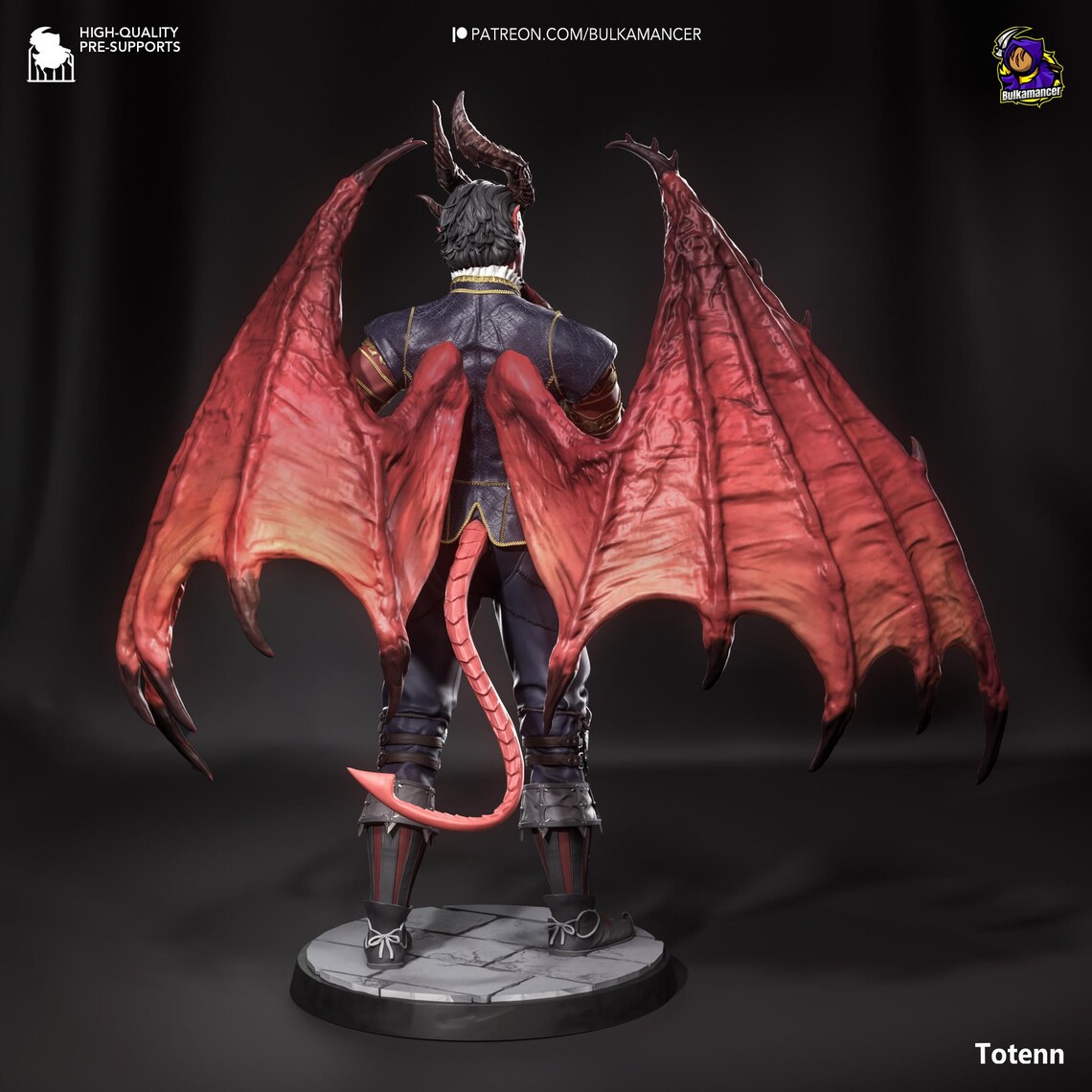 Raphael 3D Figure, Cambion Devil BG3 Statue, Resin Archdevil of Cania ...