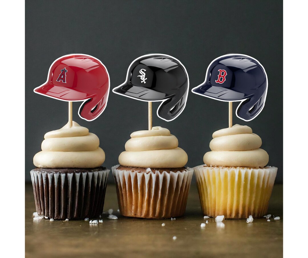 Baseball Cupcake Toppers - Etsy