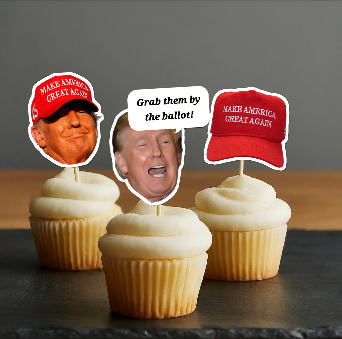 Trump/vance Cupcake Toppers Party - Etsy