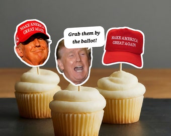 Cupcake Printables Election Party Political Debate Party DIY Cupcake ...