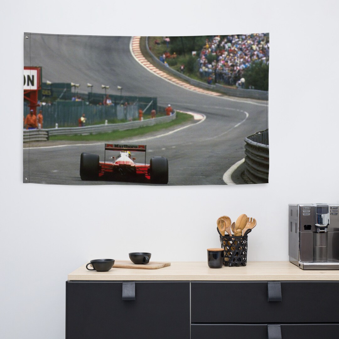 Ayrton Senna Eau Rouge Flag - Etsy