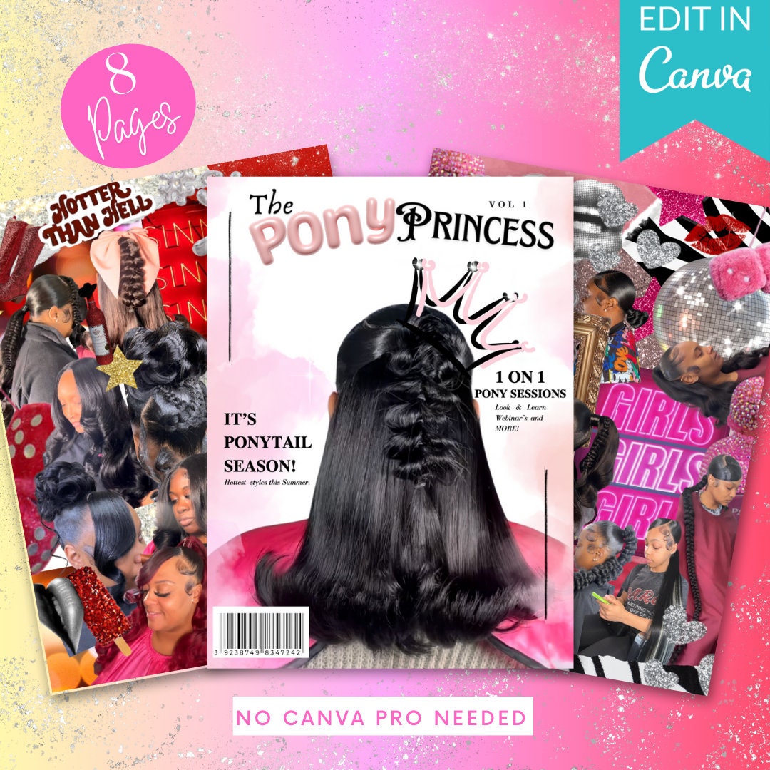 90s Style Magazine Booklet, Hair Booklet,nail Tech Magazine, MUA ...