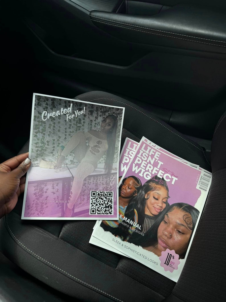 90s Style Magazine Booklet, Hair Booklet,nail Tech Magazine, MUA ...