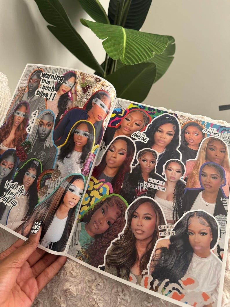 90s Viral "style Magazine" Template, MUA Design DIY Canva. - Etsy