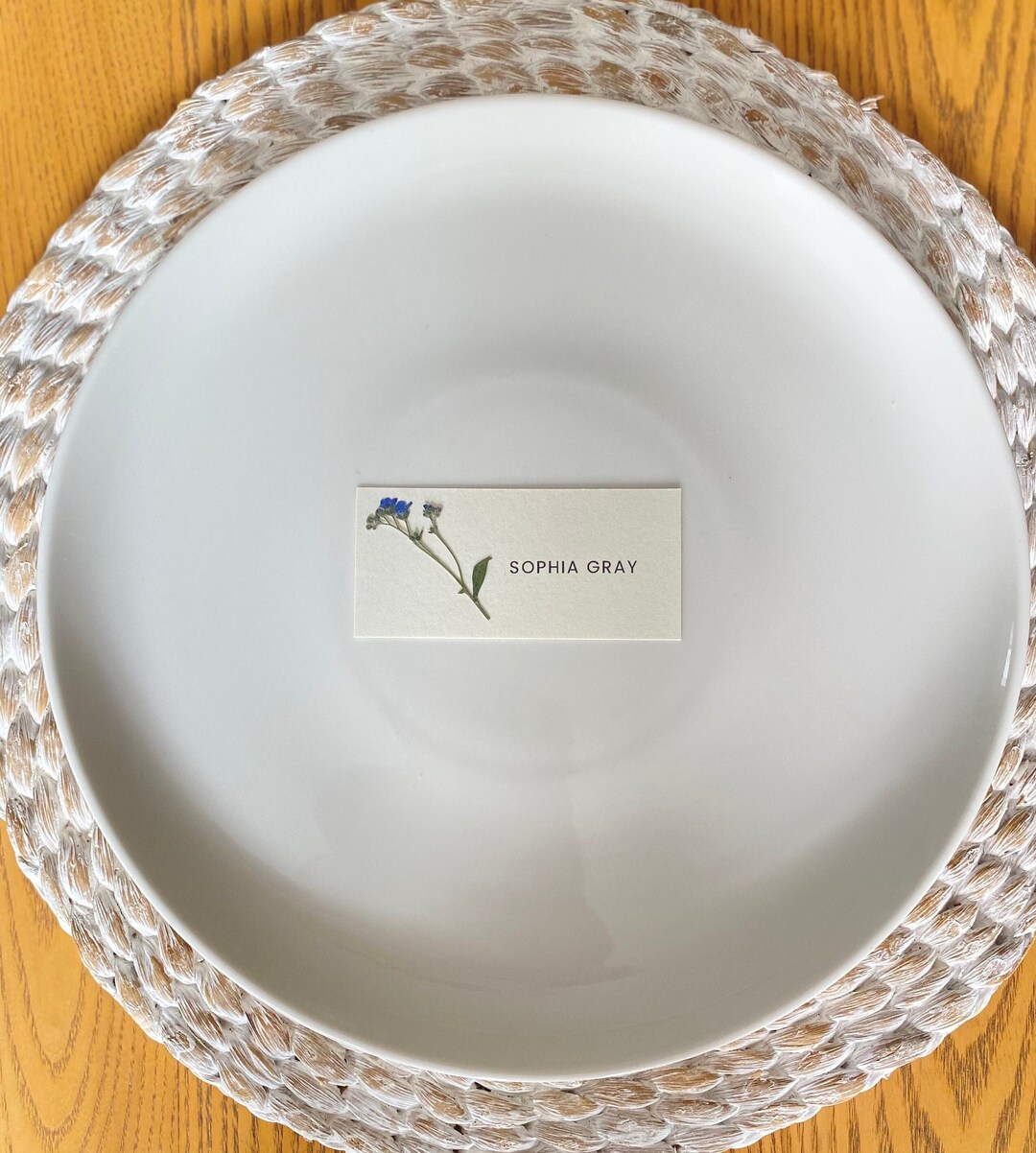 Pressed Floral Wedding Seat Cards - Etsy