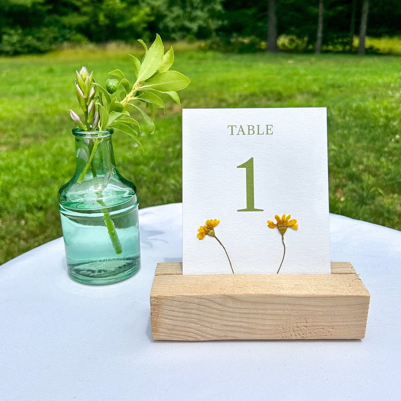Pressed Flower Table Numbers - Etsy