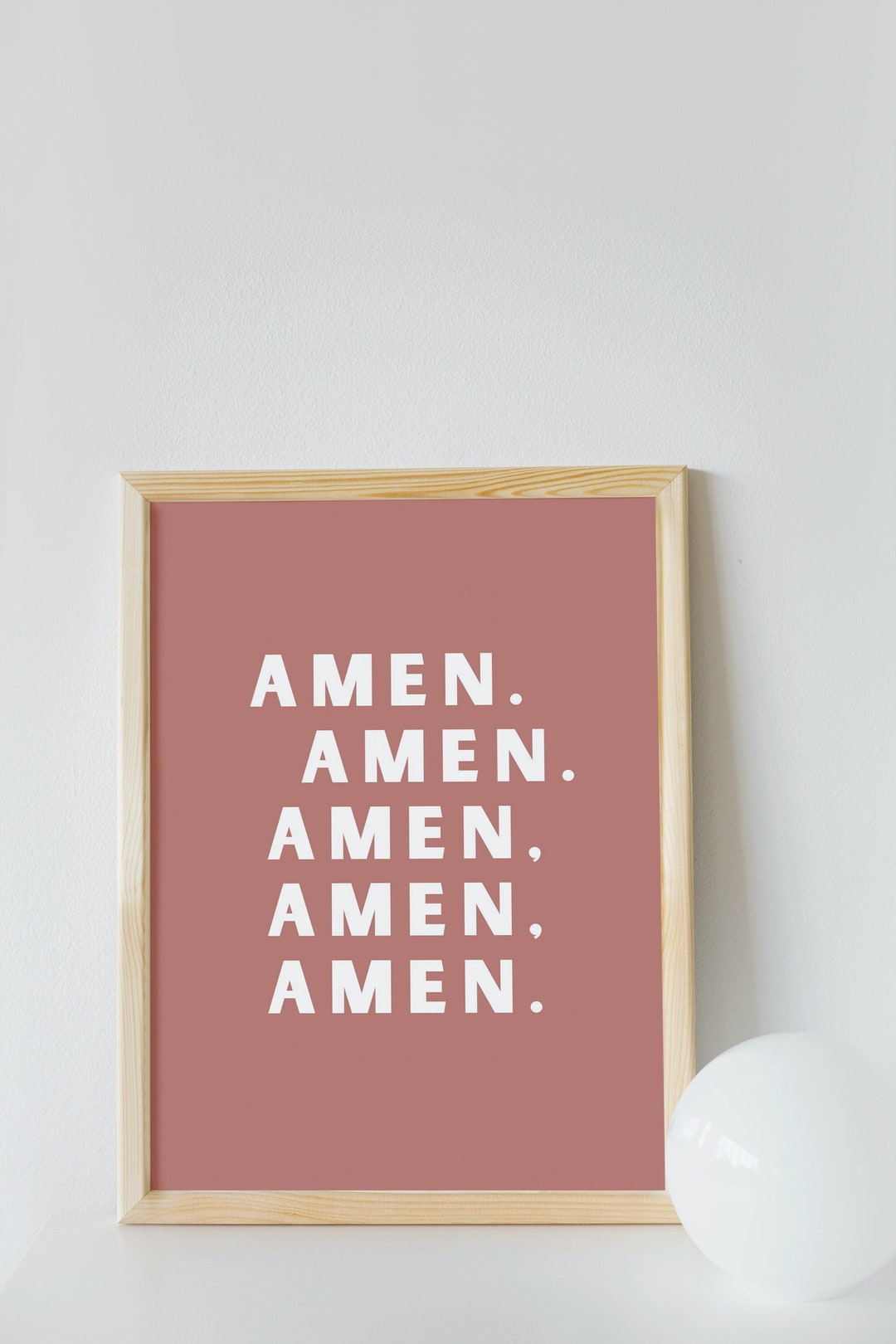 AMEN Bronze Poster 8x11 *printable* (printable Poster, Christian Poster ...
