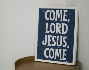 Come, Lord Jesus Come Tan Sign printable printable Sign, Printable ...
