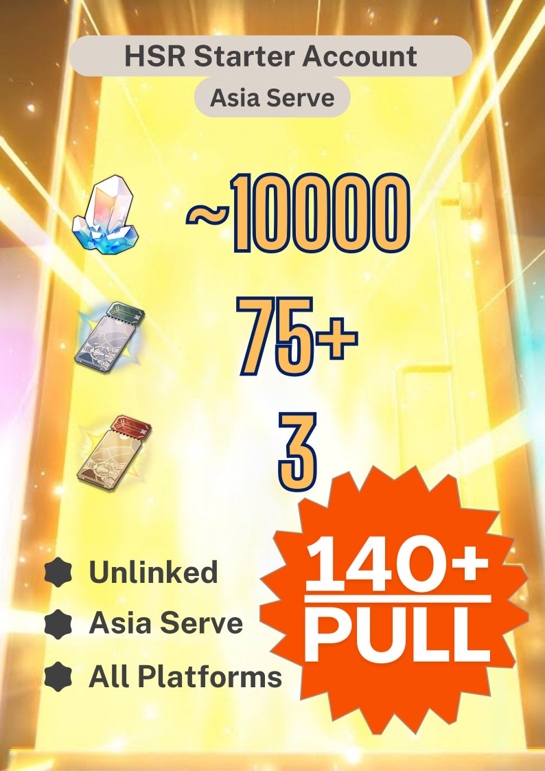 Honkai: Star Rail Starter Account HSR Beginner Friendly Unlinked ...