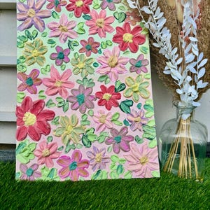Textured Acrylic Painting - Etsy