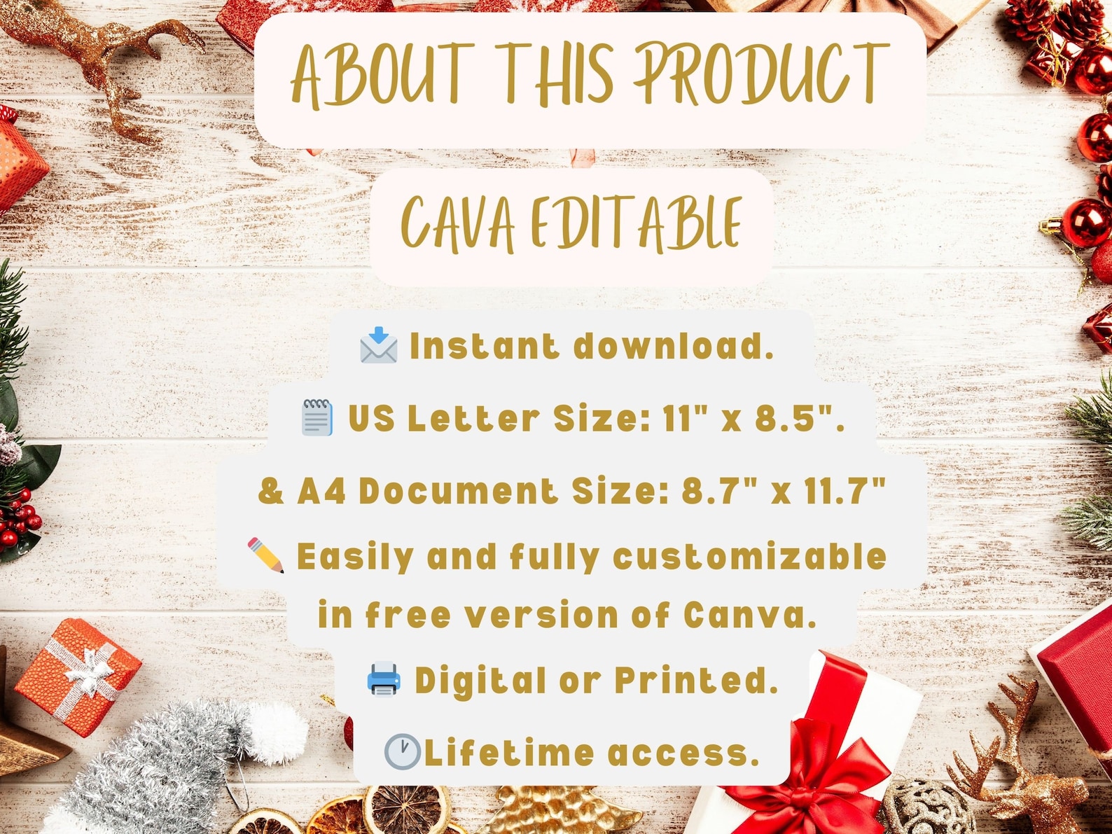 Letter From Santa Editable, Canva, Nice List Certificate, Personalised ...