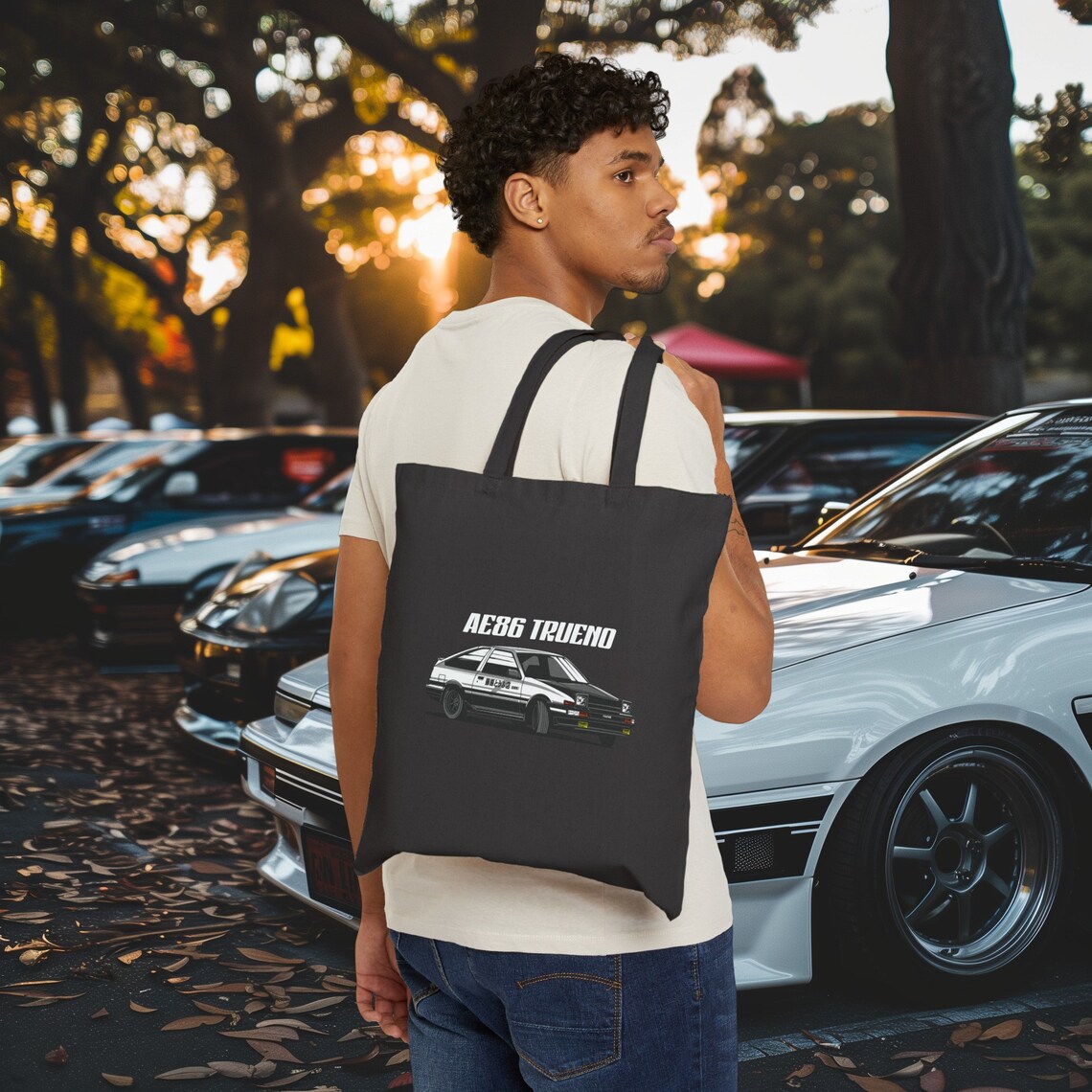 AE86 Trueno JDM Cotton Canvas Tote Bag Japanese 90s Tuning Drift Racing ...