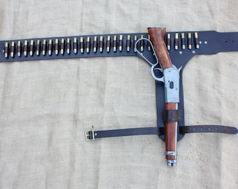 Leather Leg Holster for Mare's Leg Winchester 1892 Rifle, Very High ...