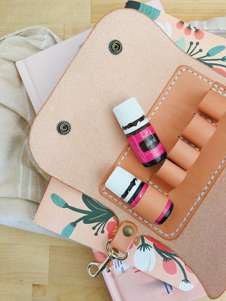 Essential Oil Pouch With Keyfob and Card Slot - Etsy