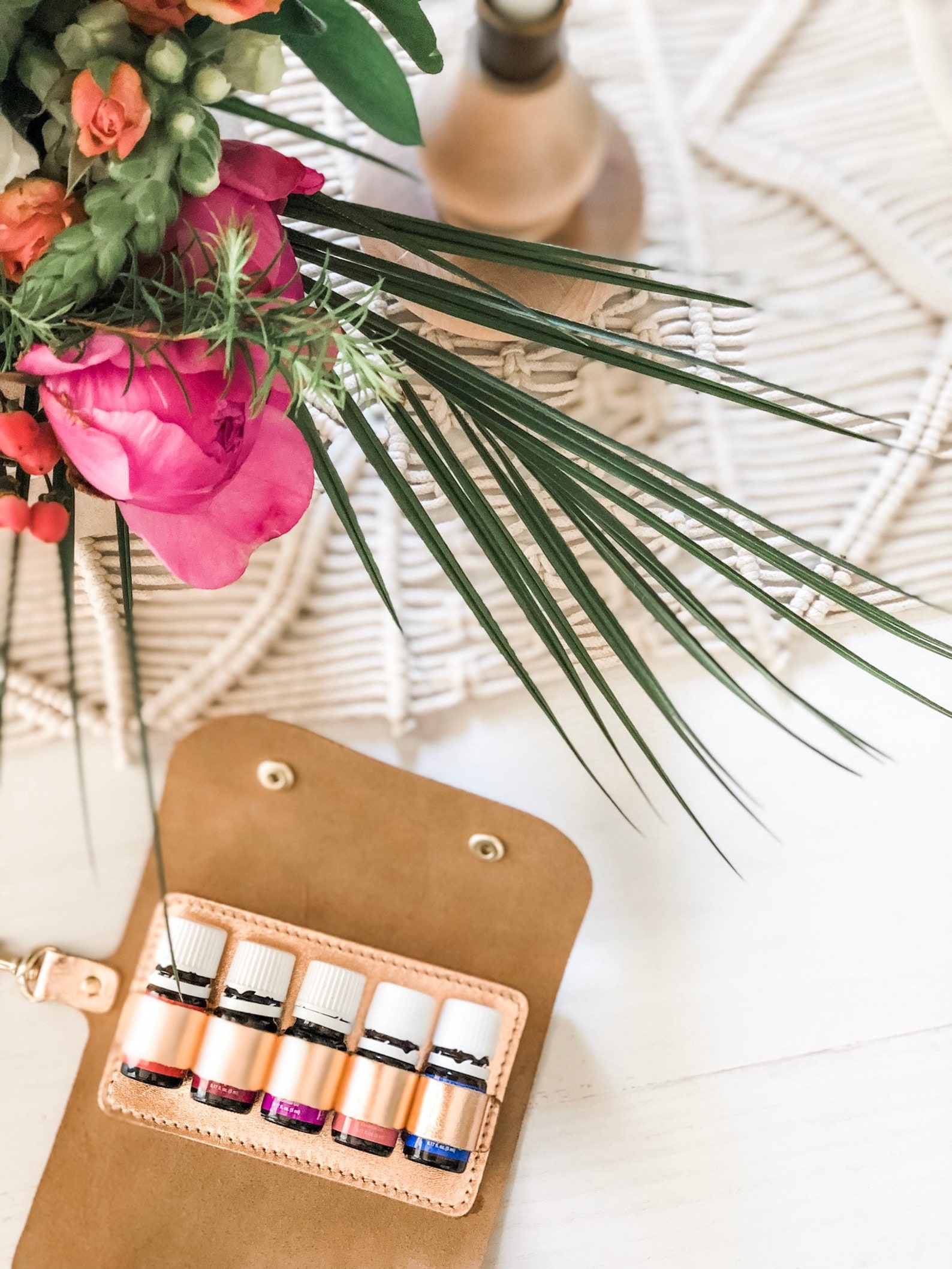 Essential Oil Pouch With Keyfob and Card Slot - Etsy