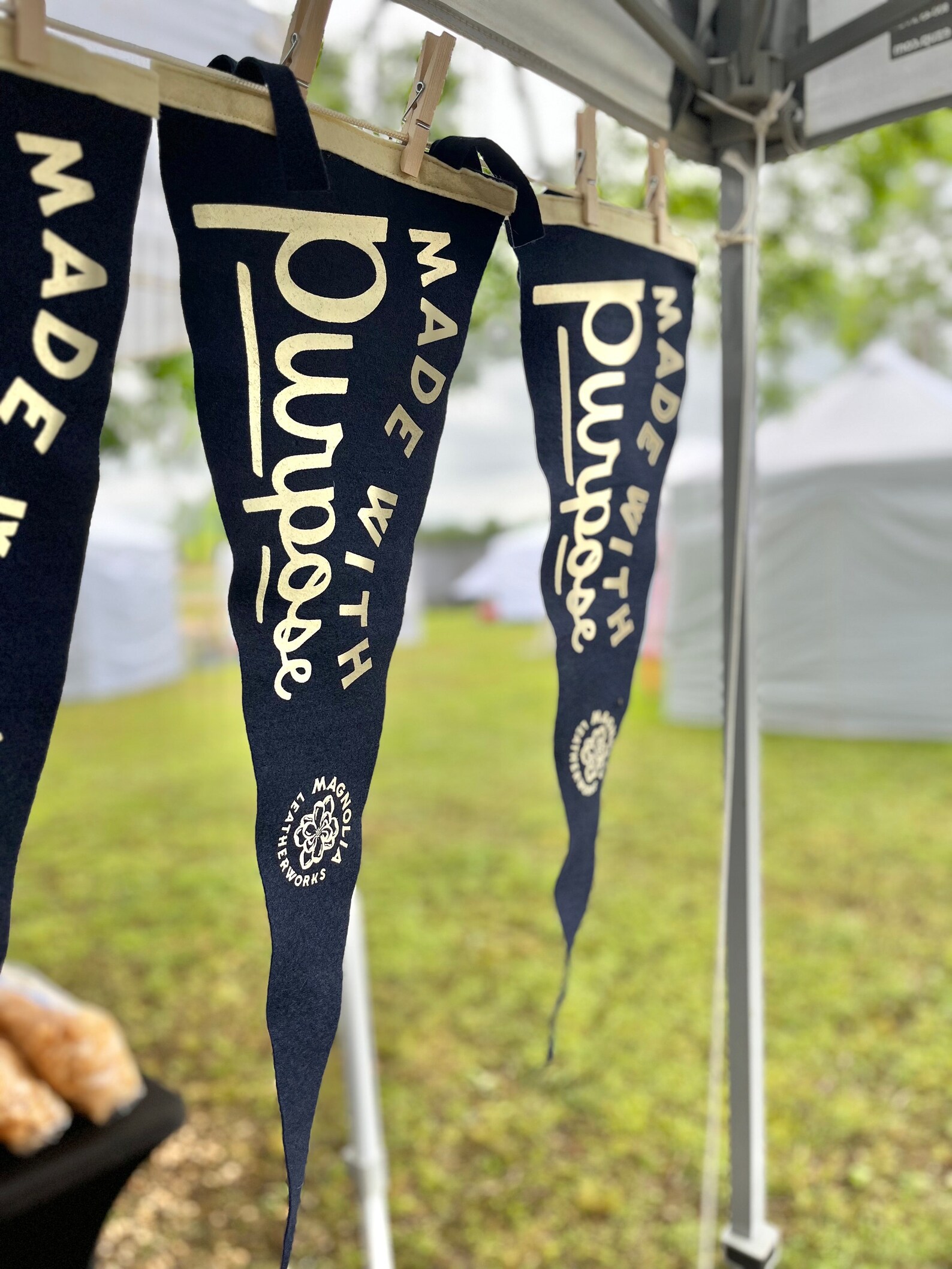 READY TO SHIP Pennant Flag Navy Blue Wool Felt Made With Purpose - Etsy