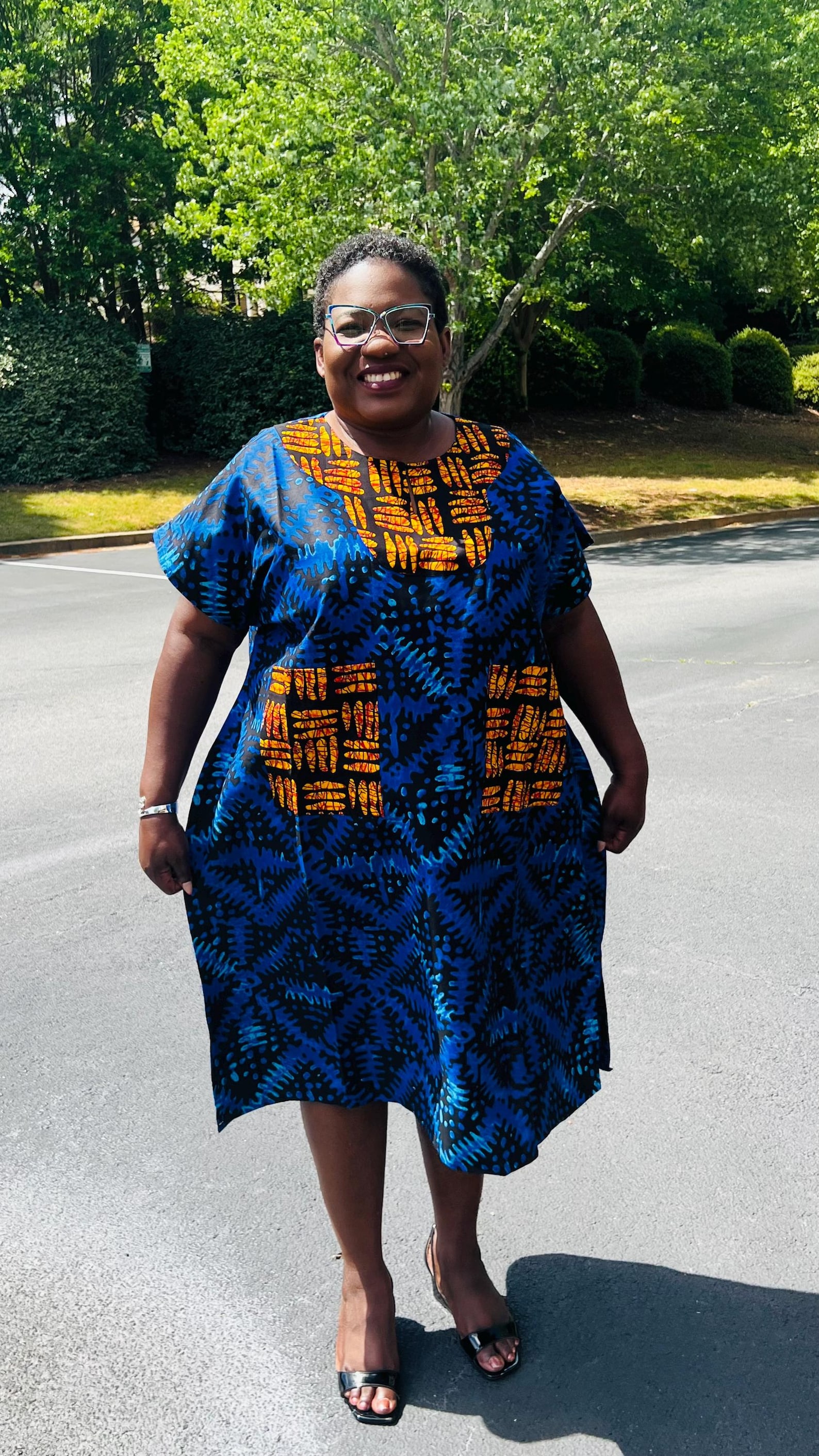 Ankara Bubu Gown With Front Pockets, Trendy Dress – African Clothing ...