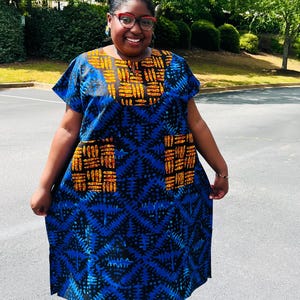 Ankara Bubu Gown With Front Pockets, Trendy Dress – African Clothing ...
