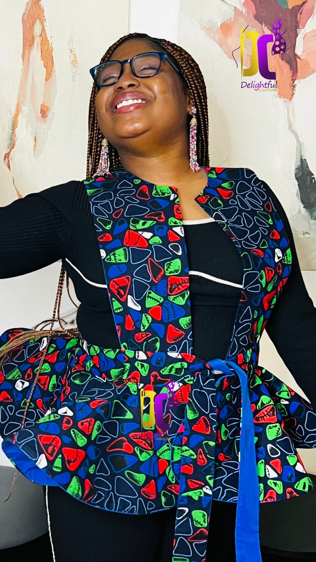 Hand-crafted Reversible 720-degree Ankara Pinafore Peplum: African ...